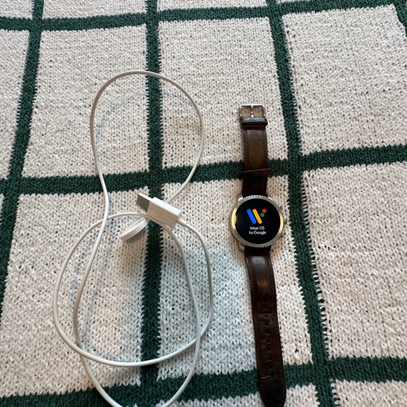 Fossil | Wearables | Fossil Brown Smartwatch With Leather Strap | Poshmark